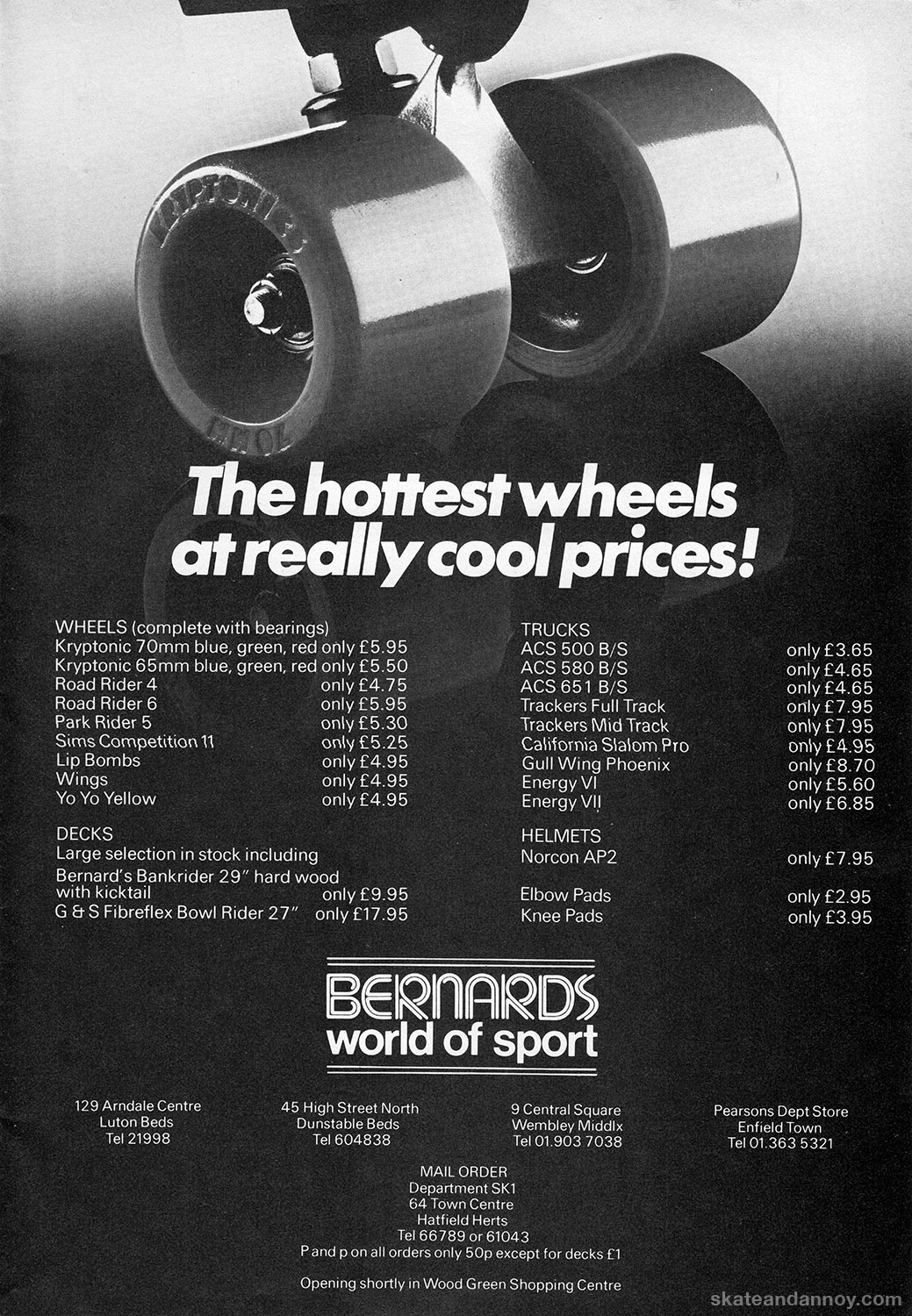 Bernards: The Hottest Wheels At Really Cool Prices! – Skate and Annoy ...